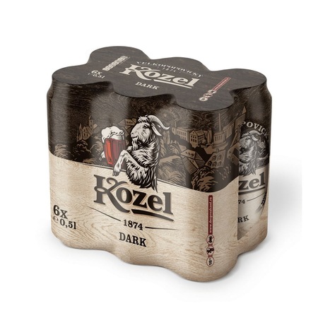Bere bruna Kozel Dark, doza, 6 x 0.5l - eMAG.ro