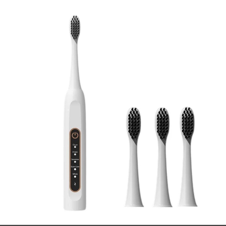 Звукова акумулаторна електрическа четка за зъби 4 глави за четки четки Dupont 20 000 вибрации