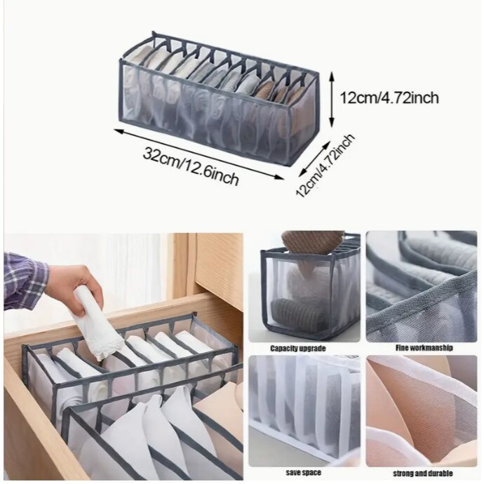 Organizator de sertar cu 11 grile pentru lenjerie Intima, sosete ...