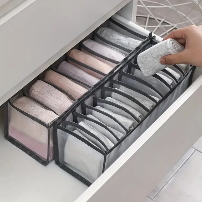 Organizator de sertar cu 11 grile pentru lenjerie Intima, sosete ...