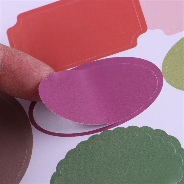 Set 112 etichete autoadezive din PVC, BOMSTOM, multicolor, reutilizabil ...