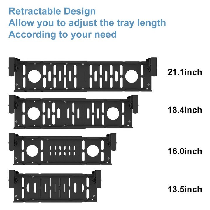 Tava de organizare a cablurilor sub birou, support retractabil pentru ...