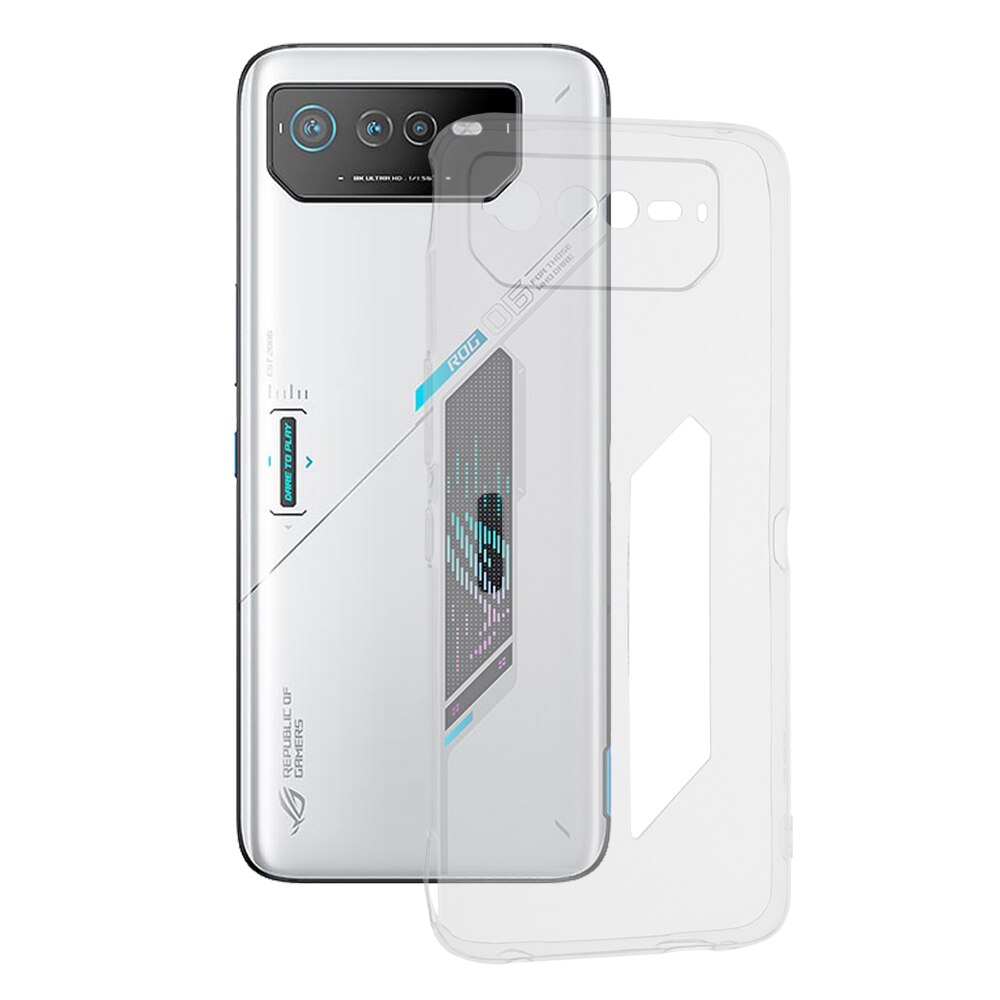 Панел за Asus ROG Phone 6 - Techsuit Clear Silicone - Прозрачен - eMAG.bg