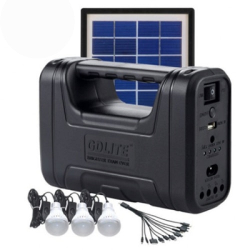 Kit solar GD-Lite 8017, dotat cu dispozitive USB cu 3 becuri LED ...