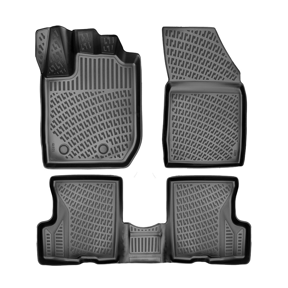 Set 4 covorase auto din cauciuc, SMARTIC®, all season, Dacia Duster 4x2 2022-2024, M02, decupaj ...