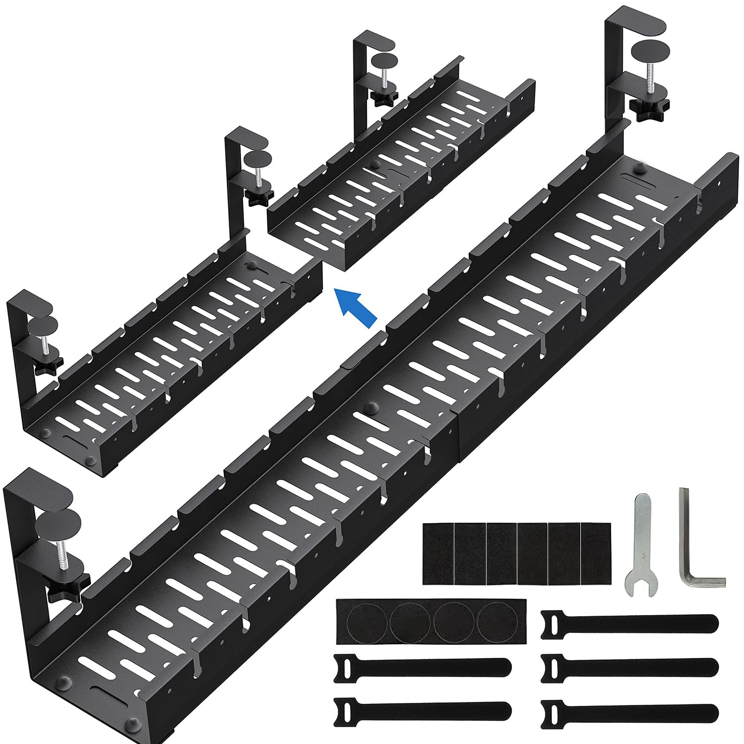 Tava de gestionare a cablurilor sub birou, WALALLA, organizator de ...