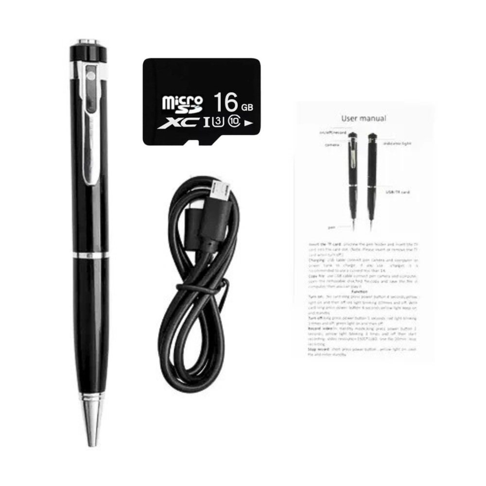 Pix Spion cu Card memorie 16GB inclus, Camera 1080p Full HD si Microfon ...