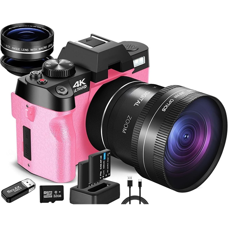Aparat foto Digital NBD®, 4K, 48MP, 16X Digital Zoom, 3.0 inch IPS, 4K ...