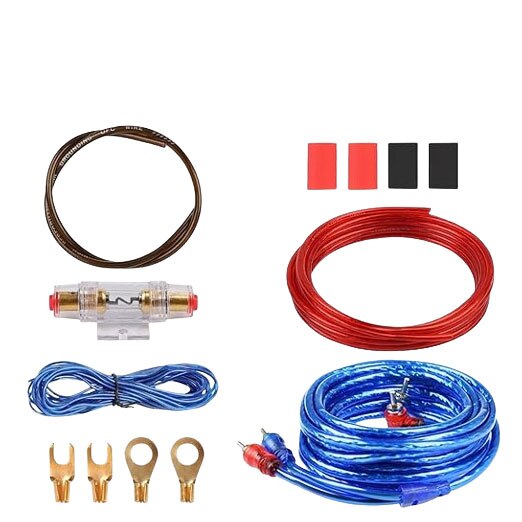 Kit cabluri subwoofer auto pentru Amplificator 1500w, JENUOS®, din PVC ...