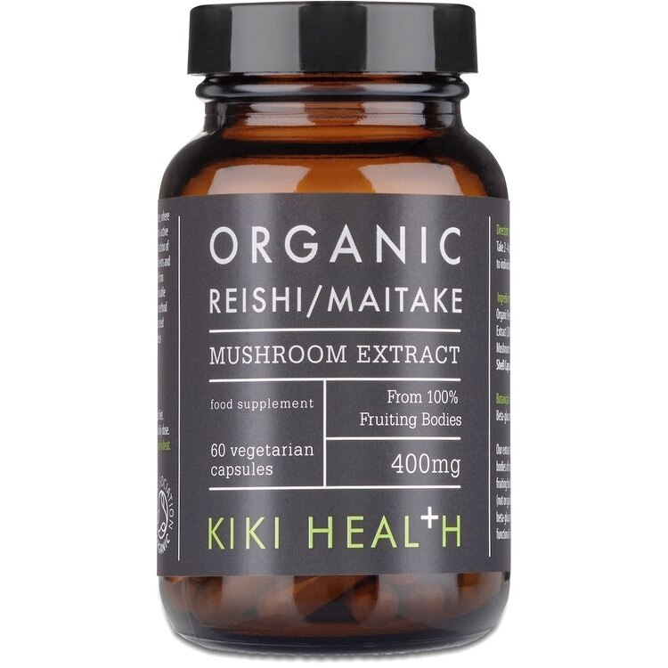 Supliment alimentar Extract de ciuperci Reishi/Maitake, Kiki Health, 60 ...