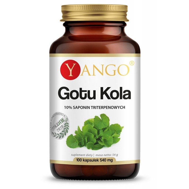 Supliment alimentar Gotu Kola, YANGO, Extract 10% saponine triterpenice ...