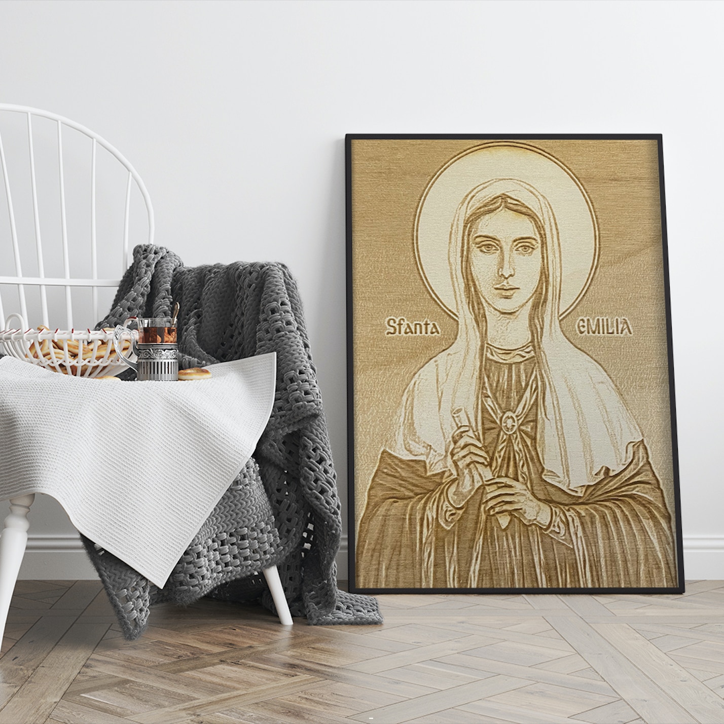 Icoana Sfanta Emilia 15 cm - eMAG.ro