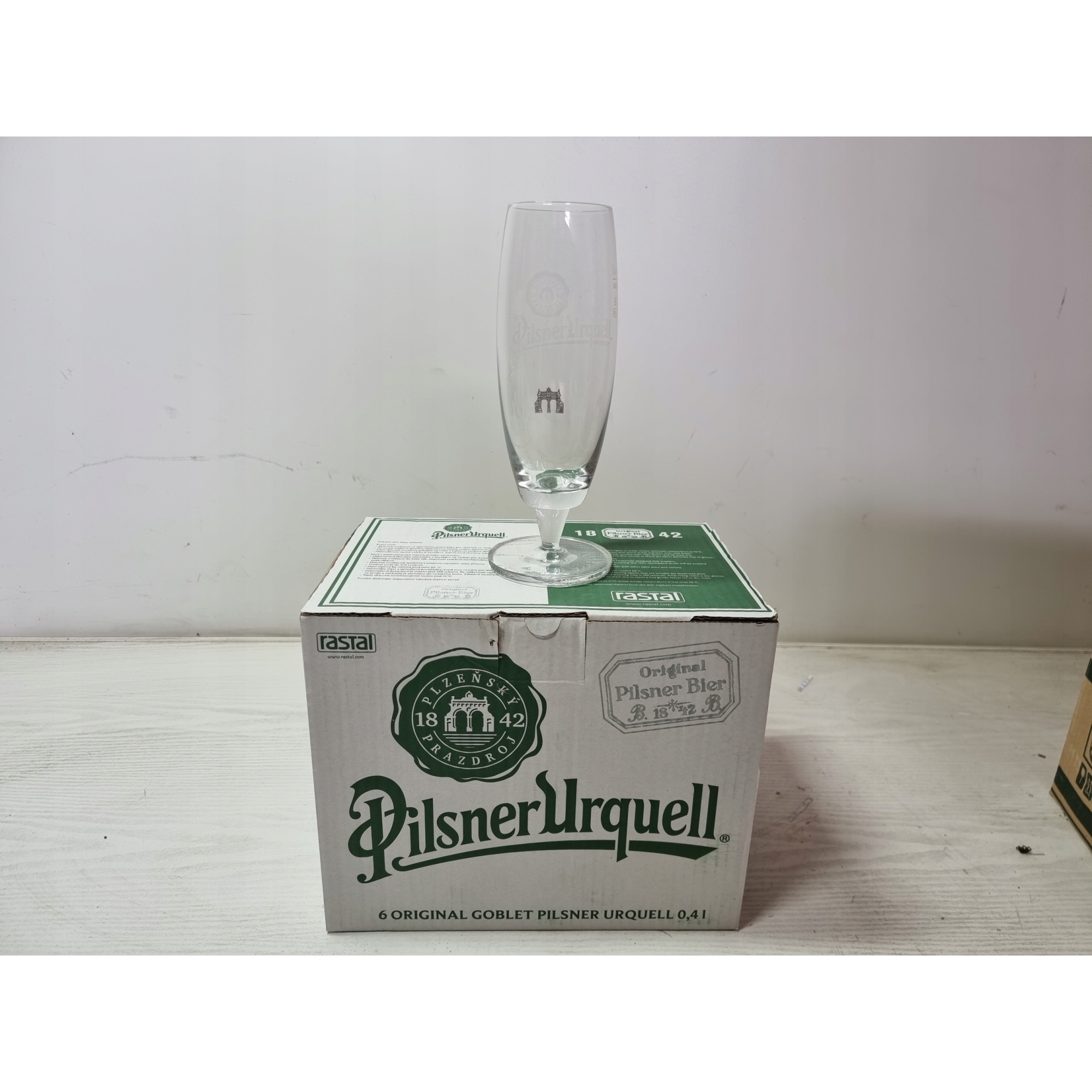 Set 6 pahare de bere, Pilsner Urquell, Sticla, 400 ml, Transparent ...