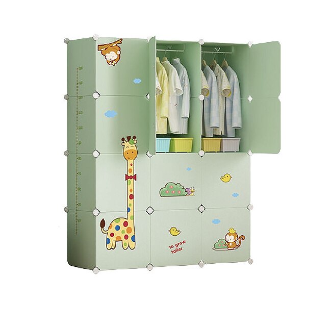 Dulap modular, verde, 12 module, Rebiko 147 cm x 111 cm x 47 cm - eMAG.ro