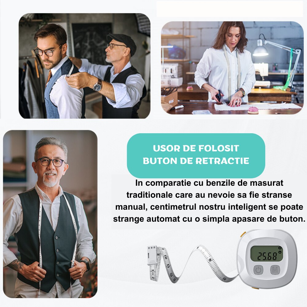 Banda de masurare corporala electronica digitala cu bluetooth si ...