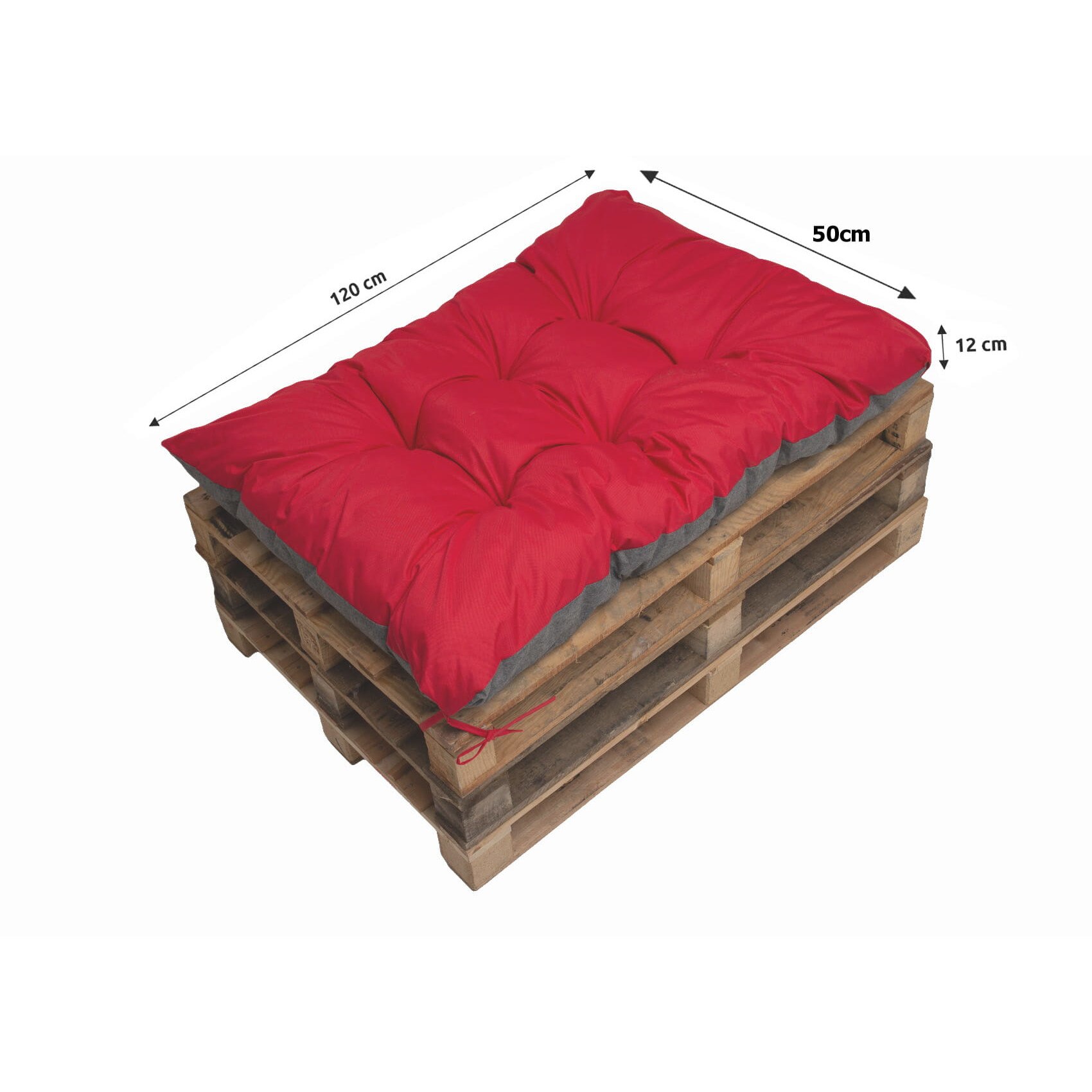 Perna canapea din paleti, Old garden, Gradina perna podea, sezut 120 x ...