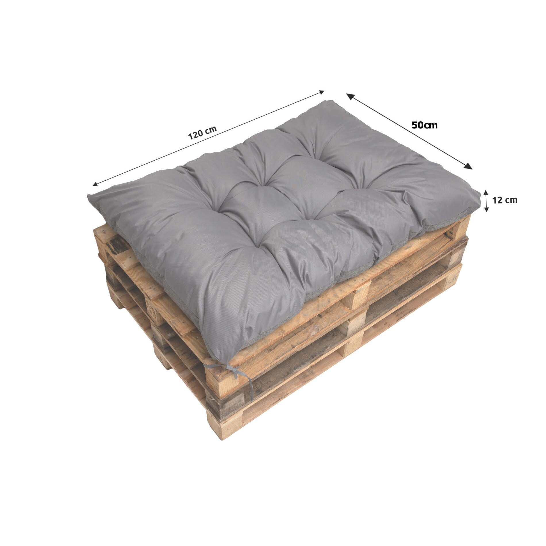 Perna canapea din paleti, Old garden, Gradina perna podea, sezut 120 x ...