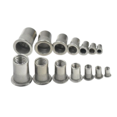 Piulite nituibile inox A2 cu cap cilindric M6 ( g 0.5 - 3), AN 315, 250 ...
