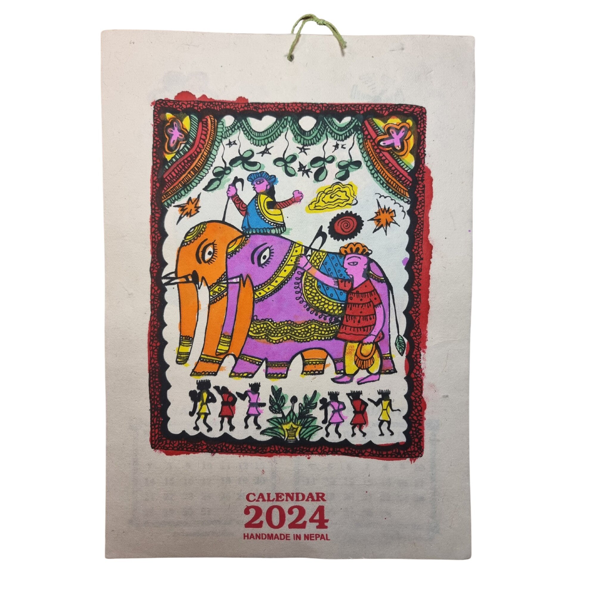 Calendar de perete 2024, Kana Sapiens, Hartie ecologica, Multicolor ...