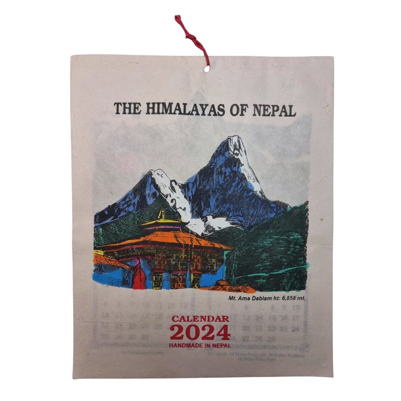 Calendar de perete 2024, Kana Sapiens, Hartie ecologica, Multicolor ...