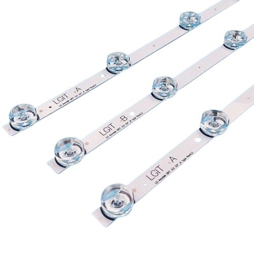 Barete LED LG 32 inch, set 3 barete de 6 LED uri 6V - eMAG.ro