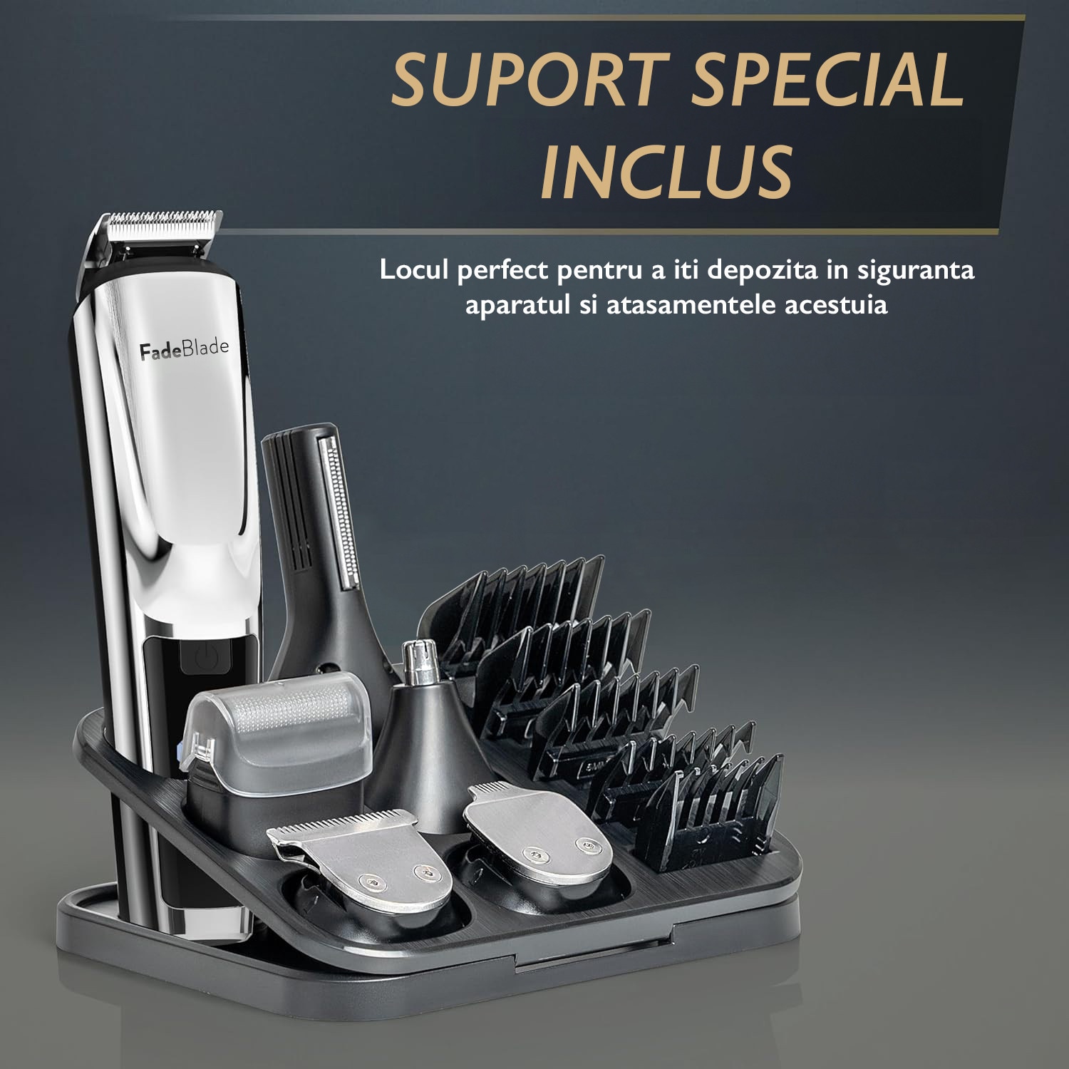 Masina De Tuns Si Ras FadeBlade® Groom Pro, Lame Inox, Profesional ...