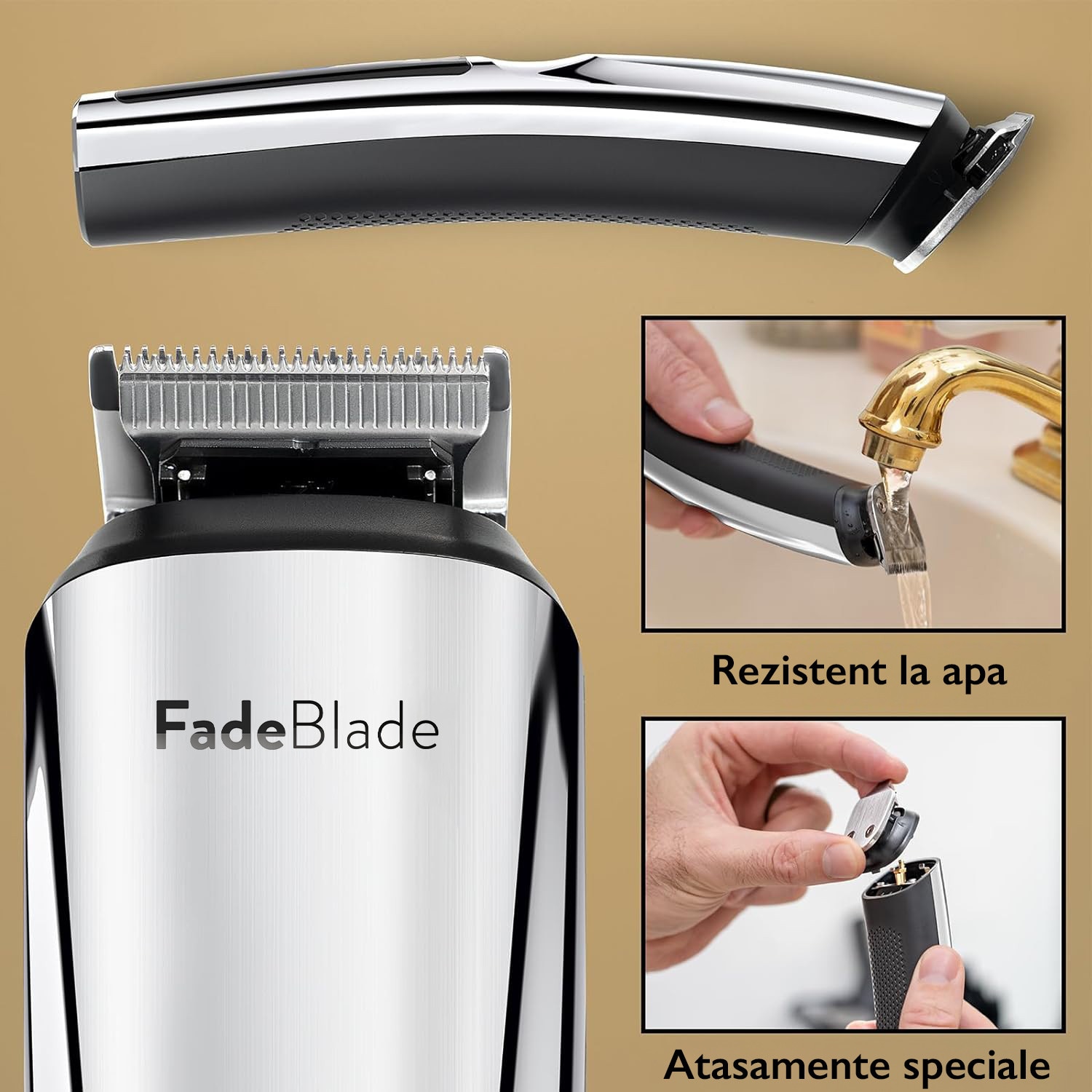 Masina De Tuns Si Ras FadeBlade® Groom Pro, Lame Inox, Profesional ...