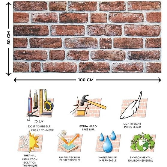 Rola Tapet 3D, autoadeziv/autocolant, AT PERFORMANCE®, spuma moale ...