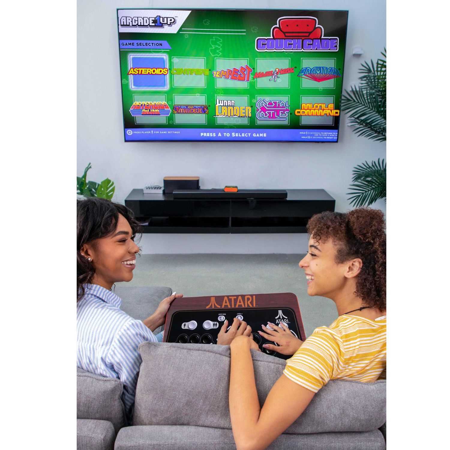 ARCADE1UP retro konzol, Atari Couchcade, 10 klasszikus játék, TV ...