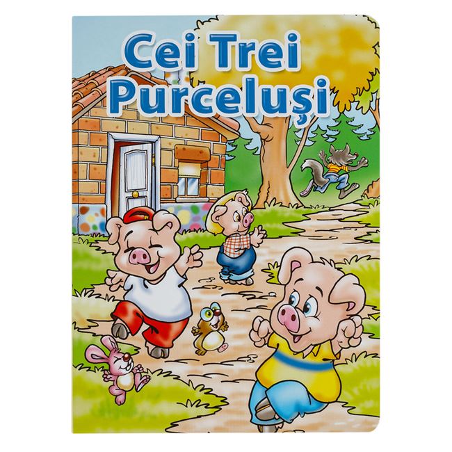 Carte cartonata ”Cei trei purcelusi” B5 - 6 File - eMAG.ro