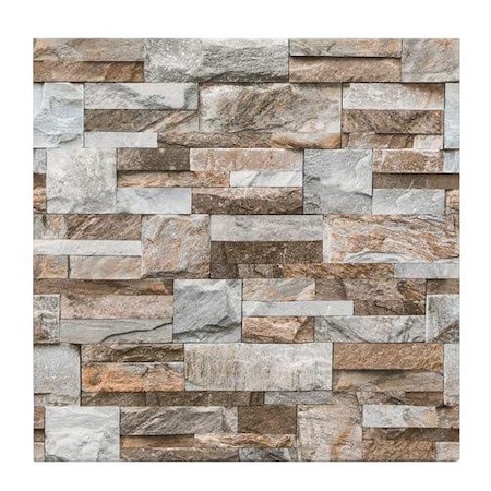 Tapet, PVC, 10x10cm, 20 Piese, Maro/Gri - eMAG.ro