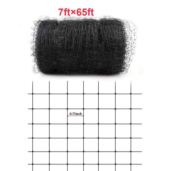 Plasa pvc contra pasarilor, negru, 2, 1 x 10 m - eMAG.ro