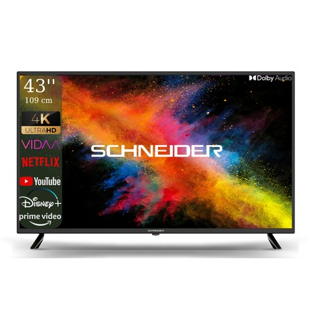 Televizor Smart SCHNEIDER Ultra HD 4K 43SC690K de 109 cm, Sistem VIDAA ...