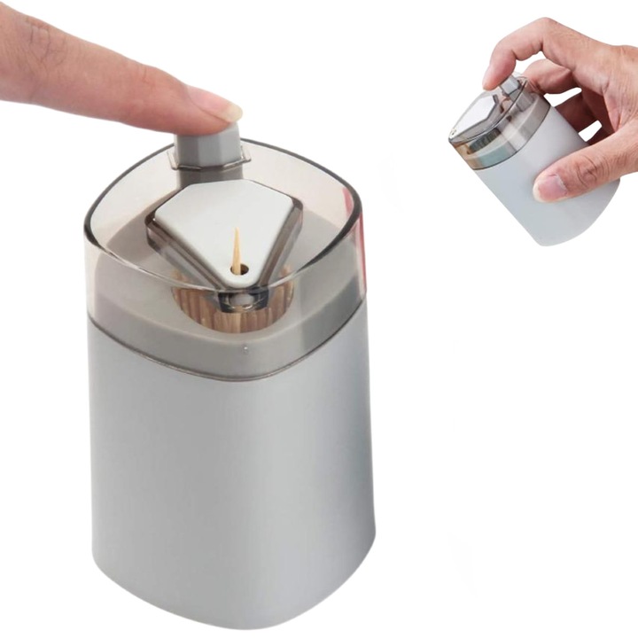 Suport scobitori, Dispenser automat cu Buton pentru scobitori ...