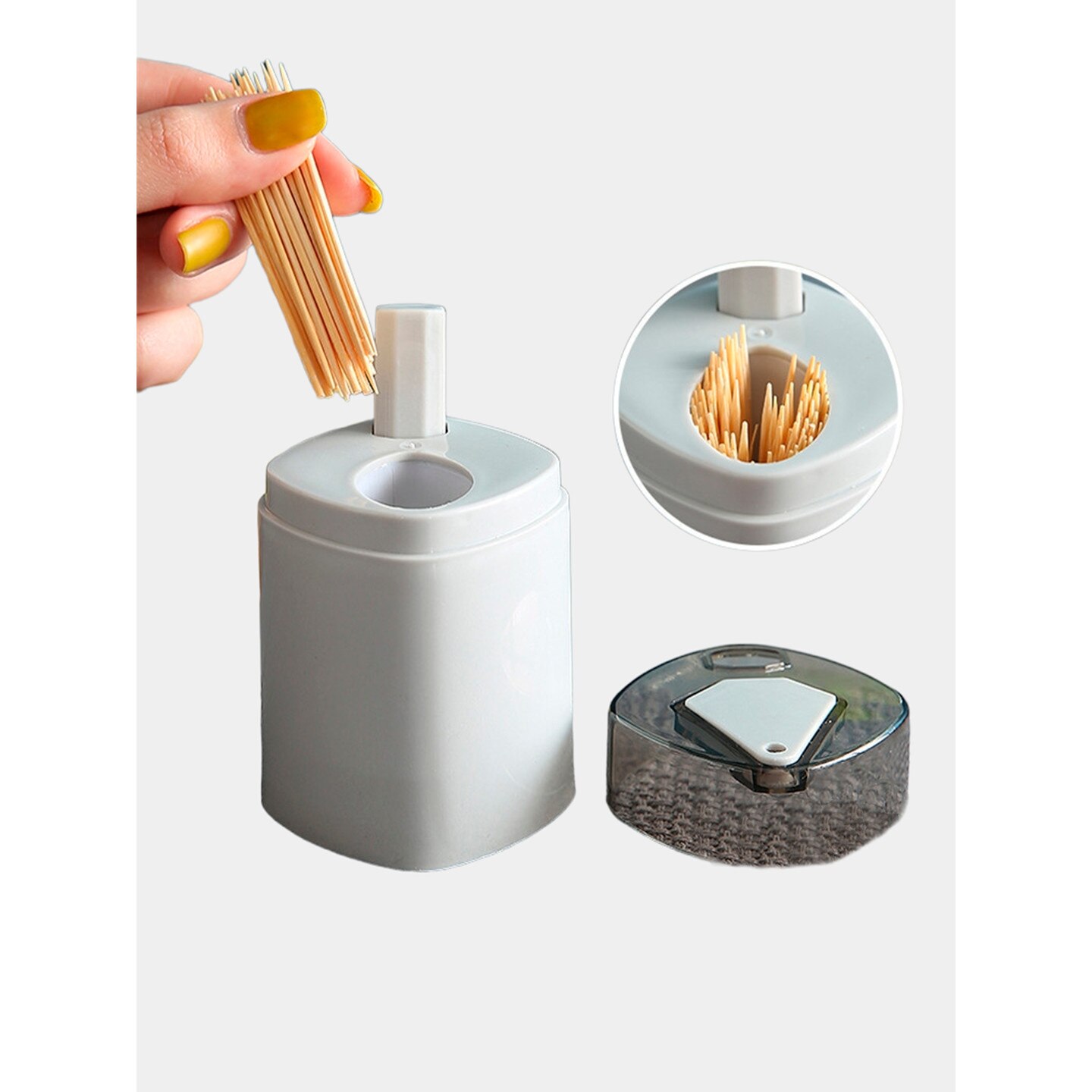 Dispenser Scobitori cu Buton de la Salestore.ro®, Suport Rotativ din ...