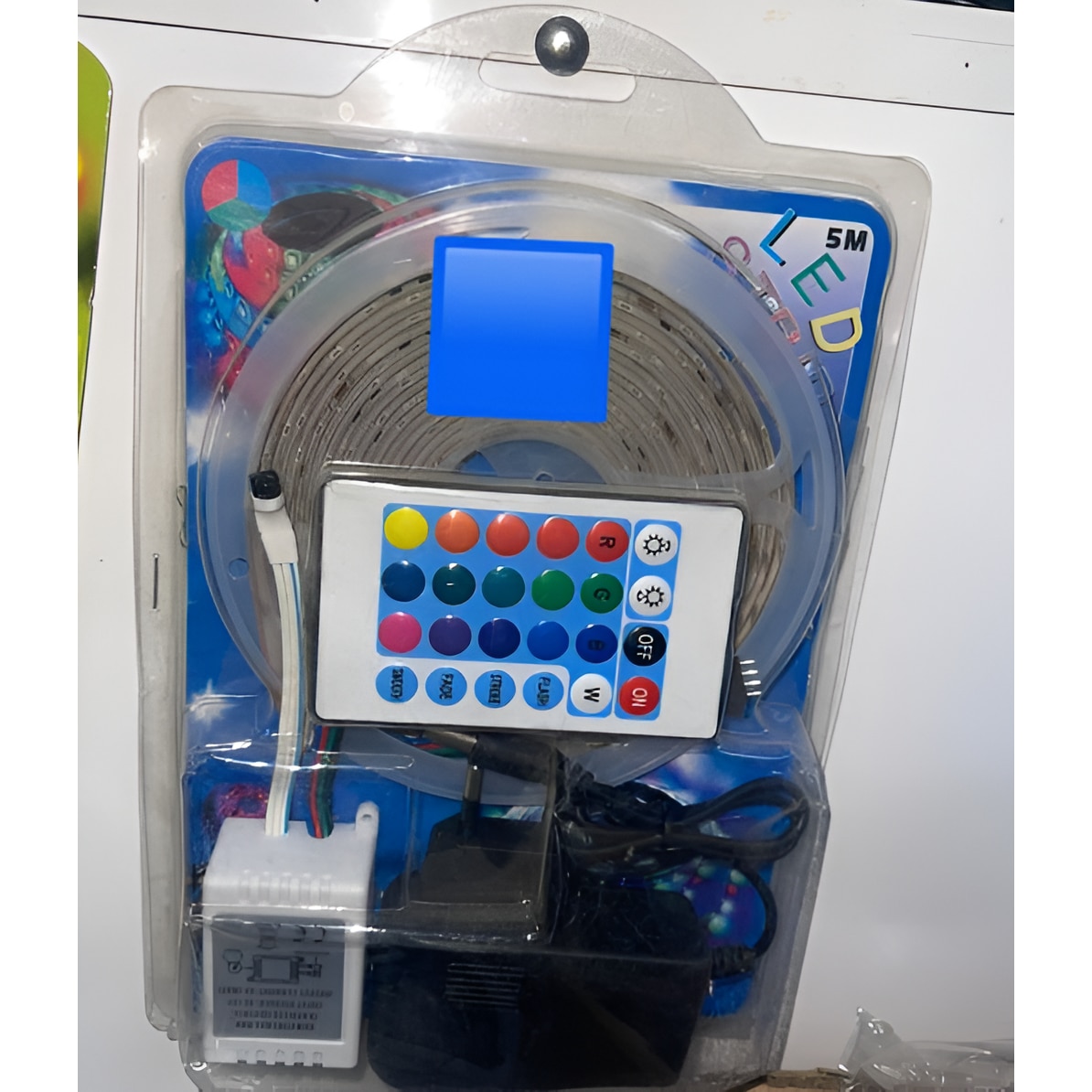 Banda LED RGB NEO™, cu Telecomanda si Transformator, 5m - eMAG.ro