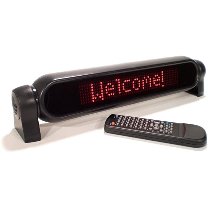 Panou LED rosu programabil, telecomanda, negru - eMAG.ro