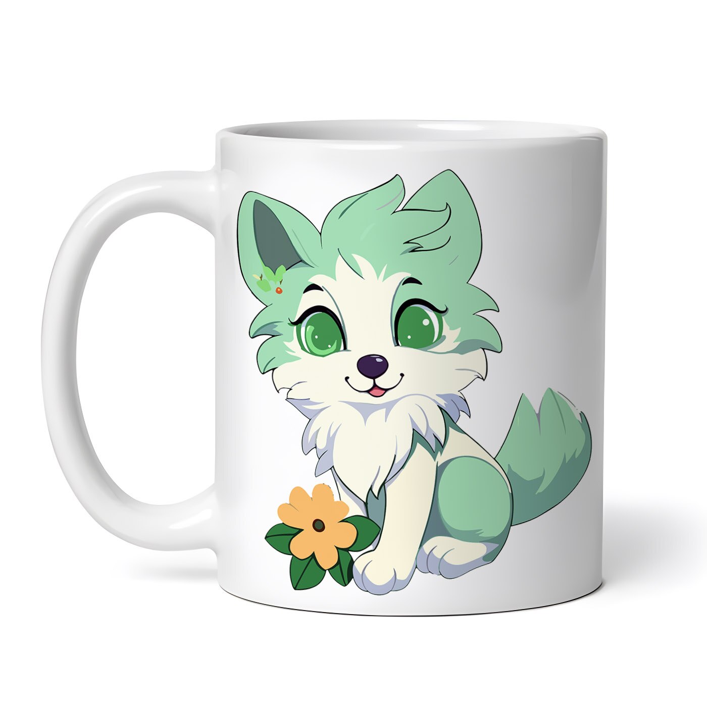 Cana ceramica, Vulpita Carola, NO138, 330 ml, Multicolor - eMAG.ro