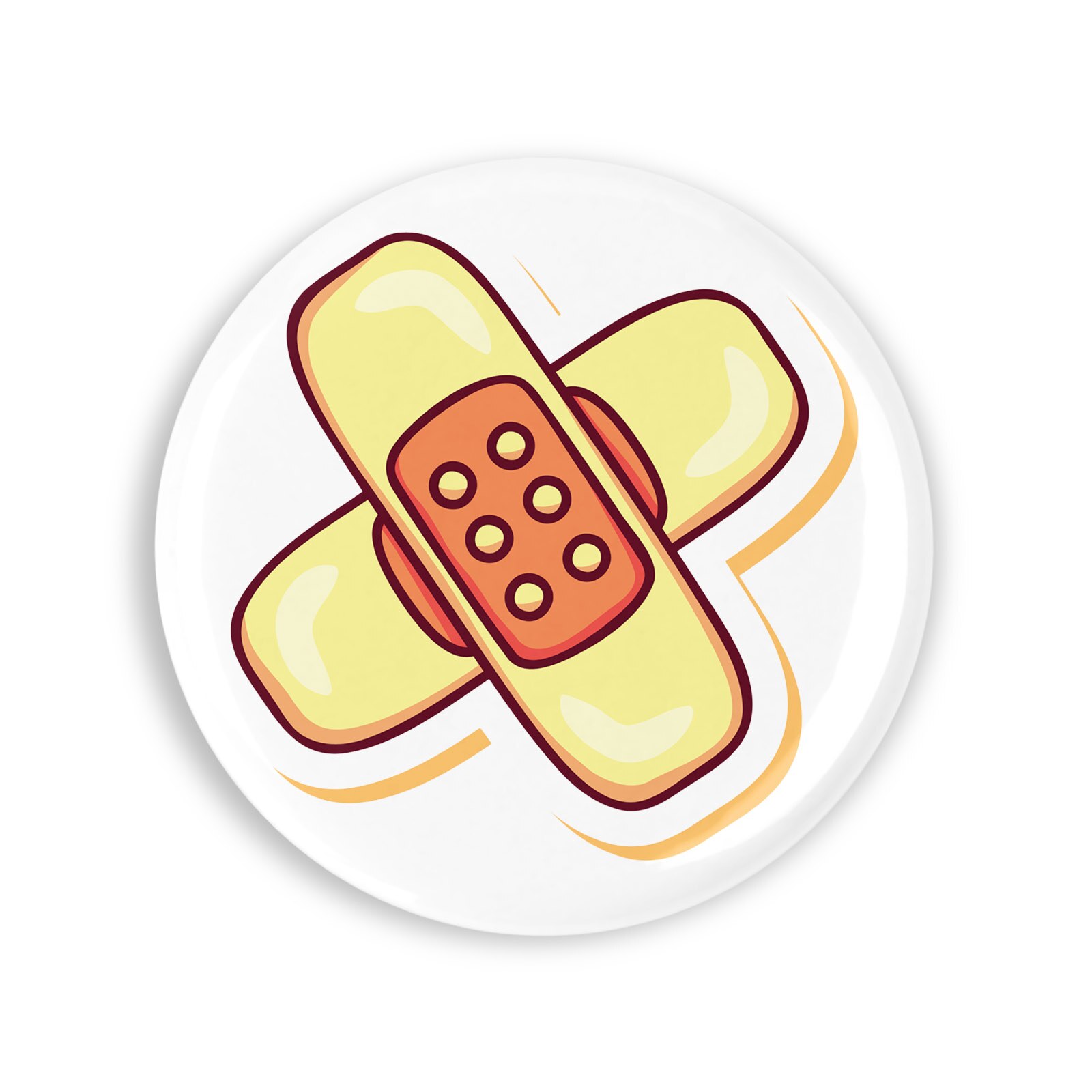 Set 4 insigne, Bandaj medical, NO9276, Metal, 44 mm, Multicolor - eMAG.ro