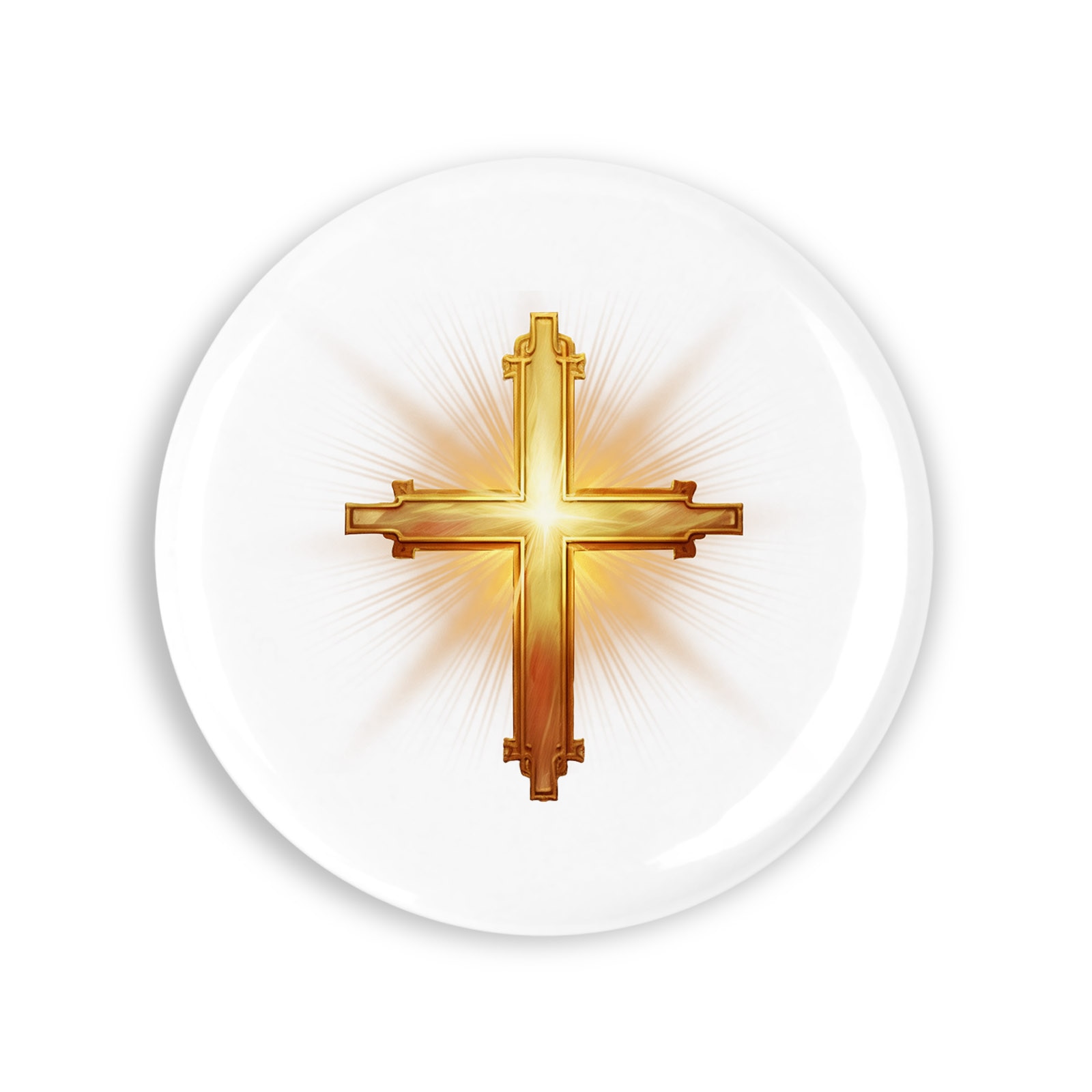 Set 4 insigne, Crucea de aur, NO1433, Metal, 44 mm, Multicolor - eMAG.ro