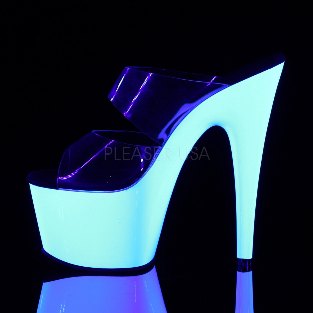 Дамски обувки, Pleaser Adore-702UV, неонови, 37 - eMAG.bg