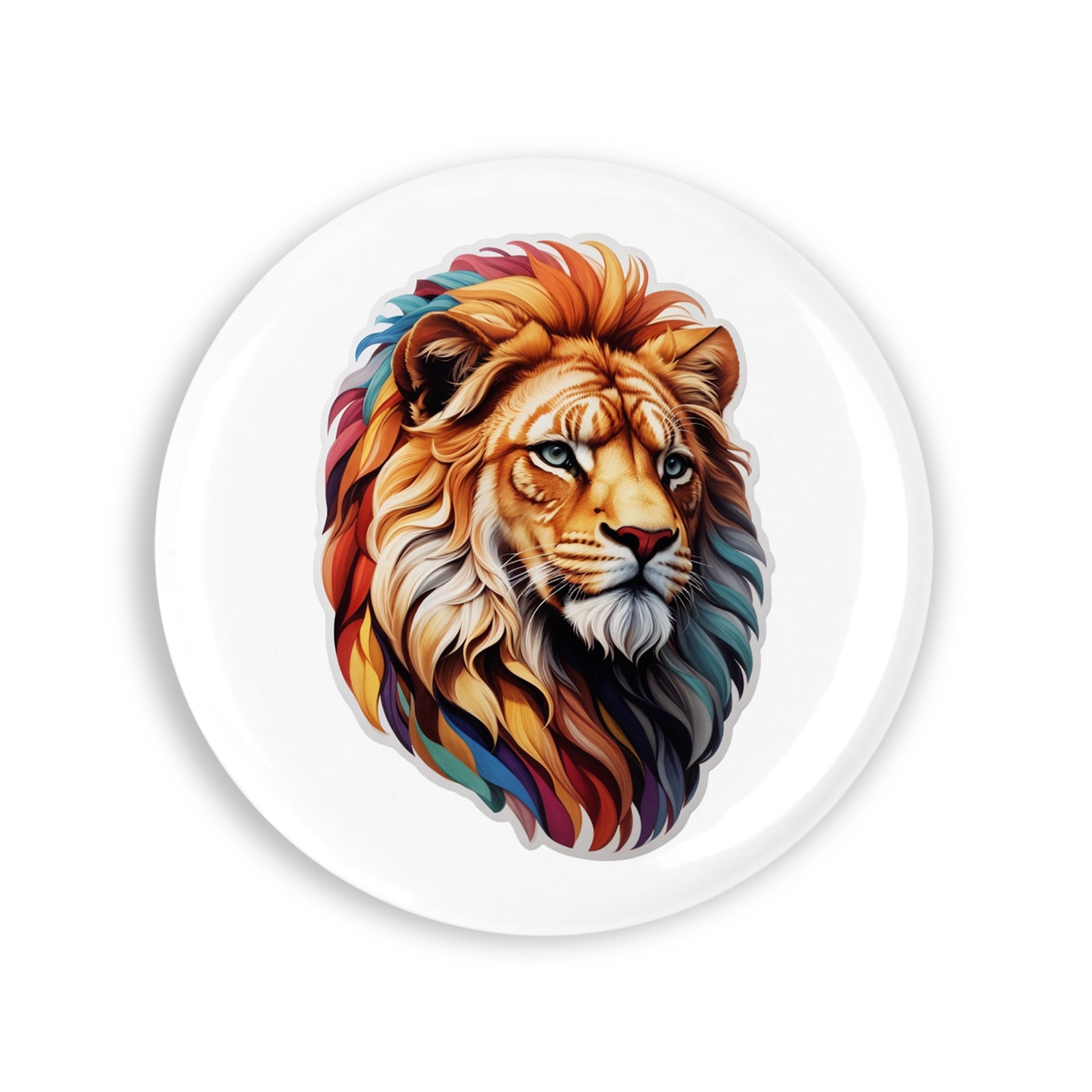 Set 4 insigne, Leu simbol zodia leu, NO8427, Metal, 44 mm, Multicolor ...