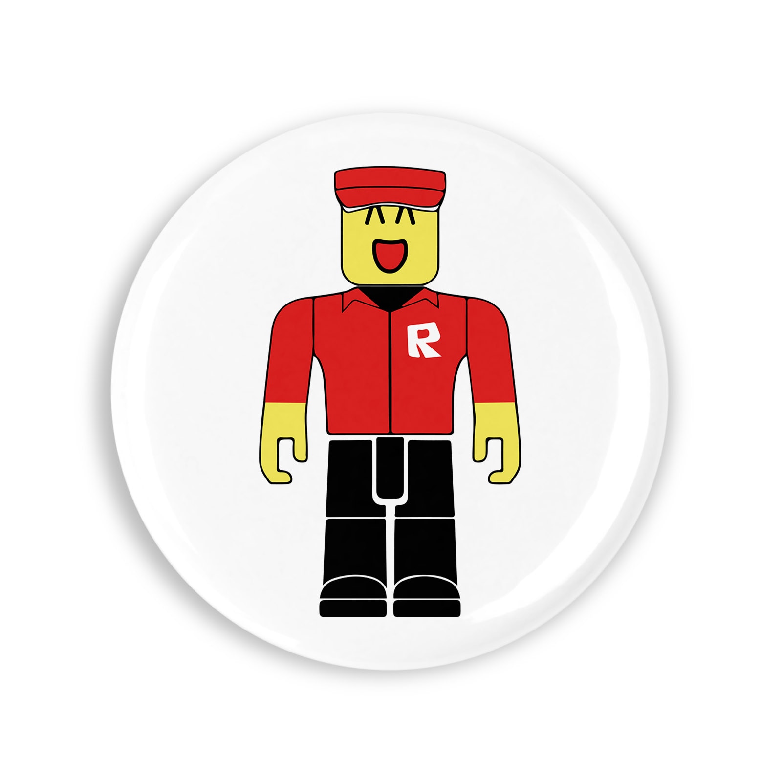 Комплект от 4 значки, Roblox Pizza Guy, NO6168, Метал, 44 mm ...