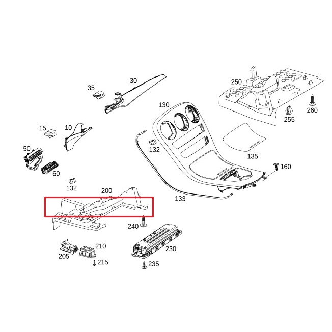 Capac spatiu pentru picioare sofer Mercedes GLC/EQC, Mercedes, Negru ...