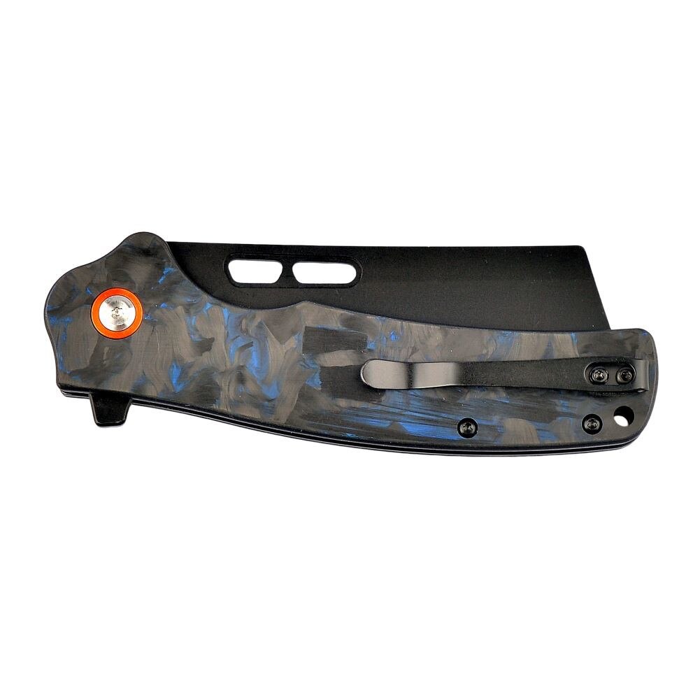 Нож Dulotec K261-BL, D2 стомана, Сгъваем, Ежедневен, Синя карбонова ...