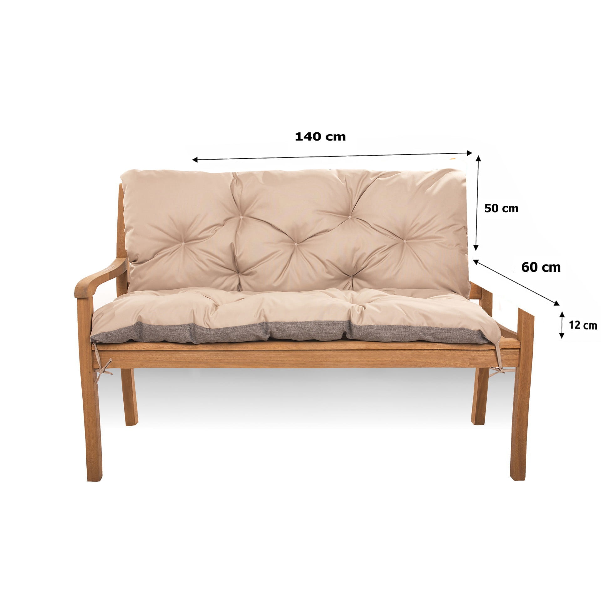 Perna pentru banca de gradina 140 x 60 sezut, si spatar inalt 50 cm ...