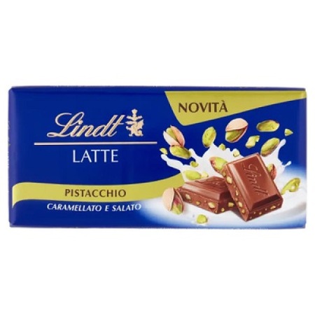 Ciocolata de lapte cu fistic caramelat sarat Lindt Pistacchio 90g - eMAG.ro