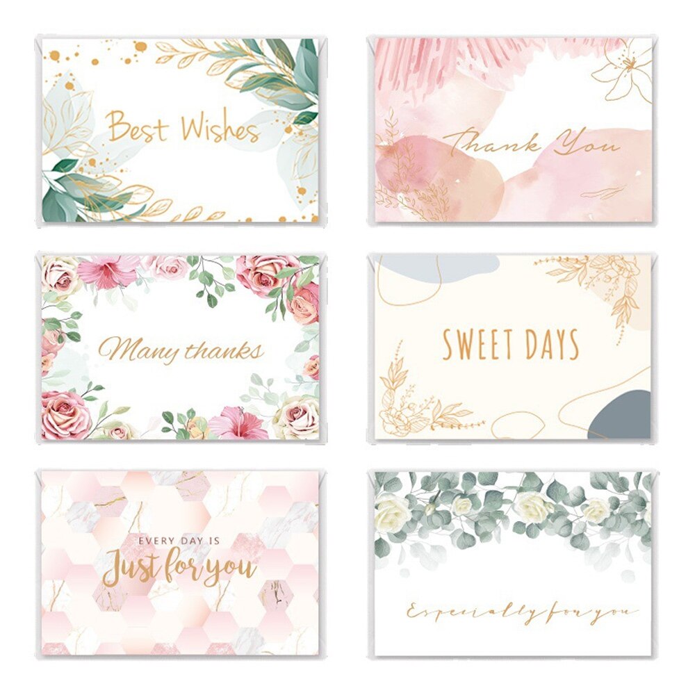 Set 12 felicitari de multumire, longziming, Multicolor - eMAG.ro