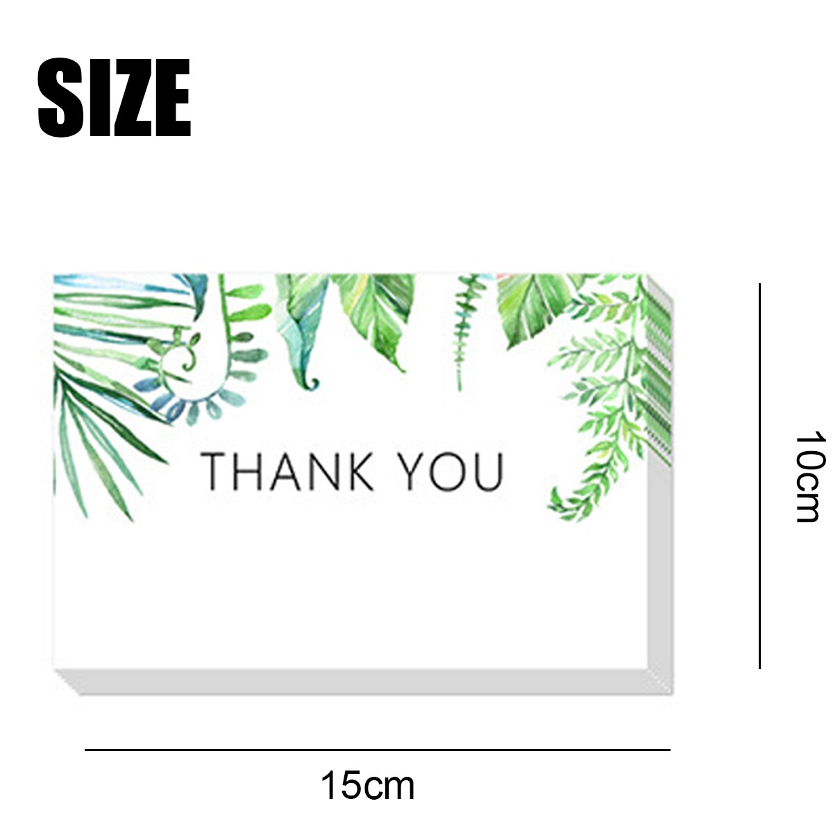 Set 24 felicitari de multumire, longziming, Carton, Alb/Verde - eMAG.ro