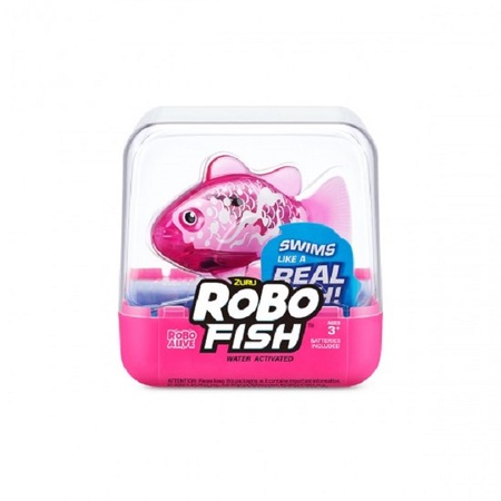 Jucarie Peste inotator−interactiv RoboFish roz Robo Alive S3 - eMAG.ro